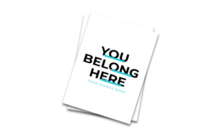 You Belong Here Poster | Stained Red Printing